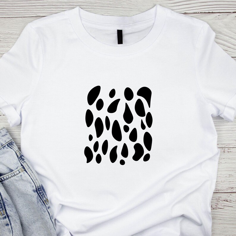 Cow Print Pattern, Animal Spots (svg, Png, Eps, Ai) (instant Download ...
