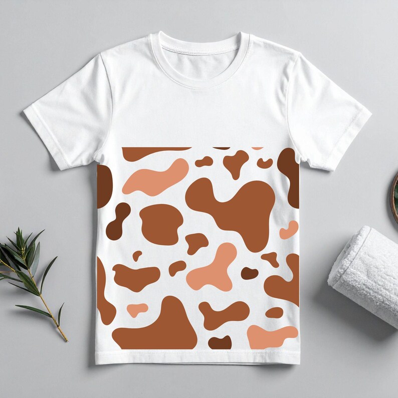 Cow Print Pattern, Animal Spots (svg, Png, Eps, Ai) (instant Download ...