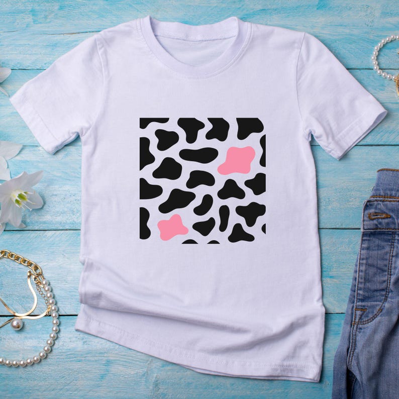 Cow Print Pattern, Animal Spots (svg, Png, Eps, Ai) (instant Download ...