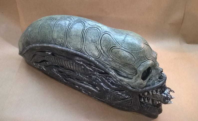 Alien Skull Xenomorph Head Sculpture - Etsy