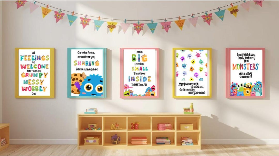Big Feelings, Little Monsters Poster Pack - Etsy