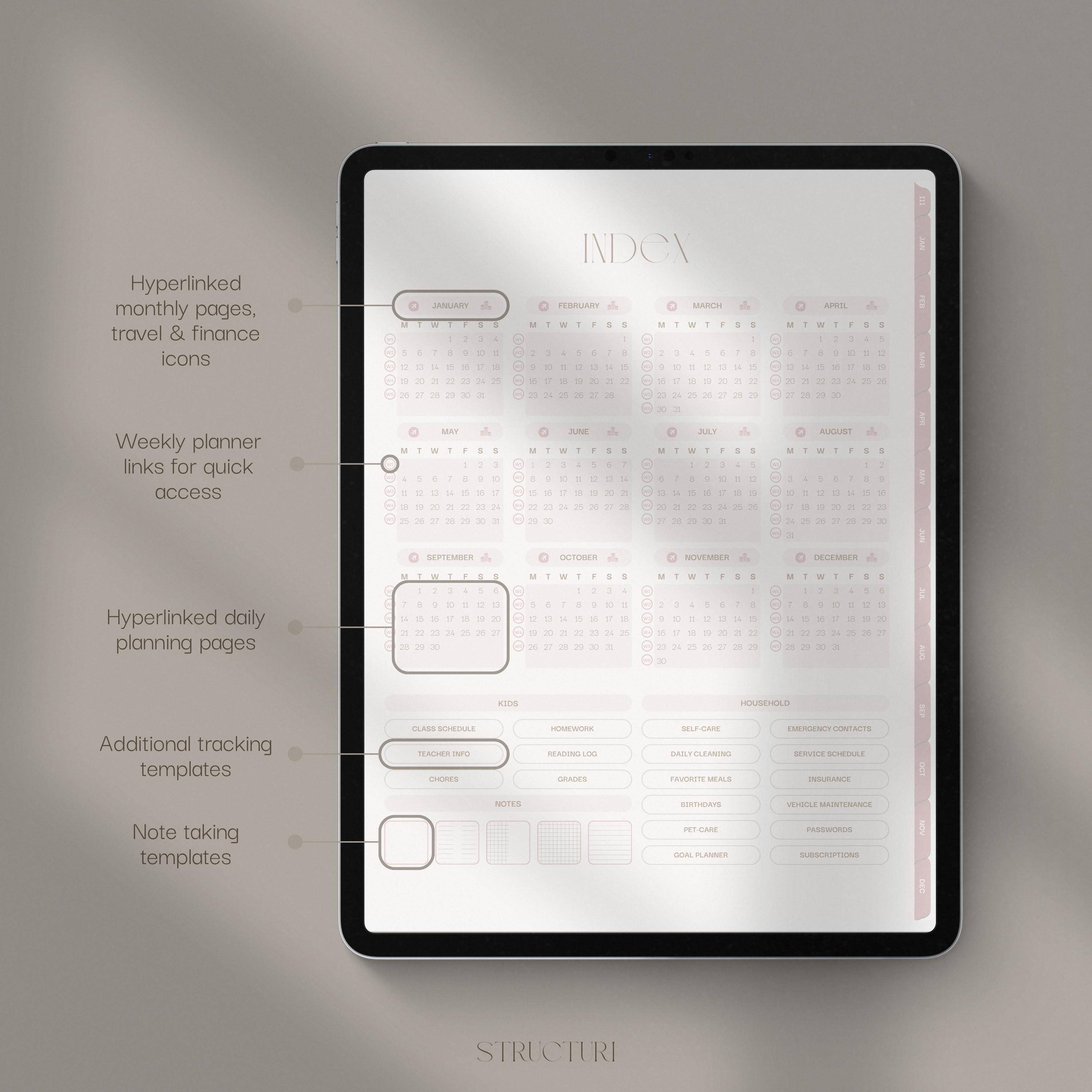 2026 Busy Mom Planner | Goodnotes, Notability Compatible | Daily ...