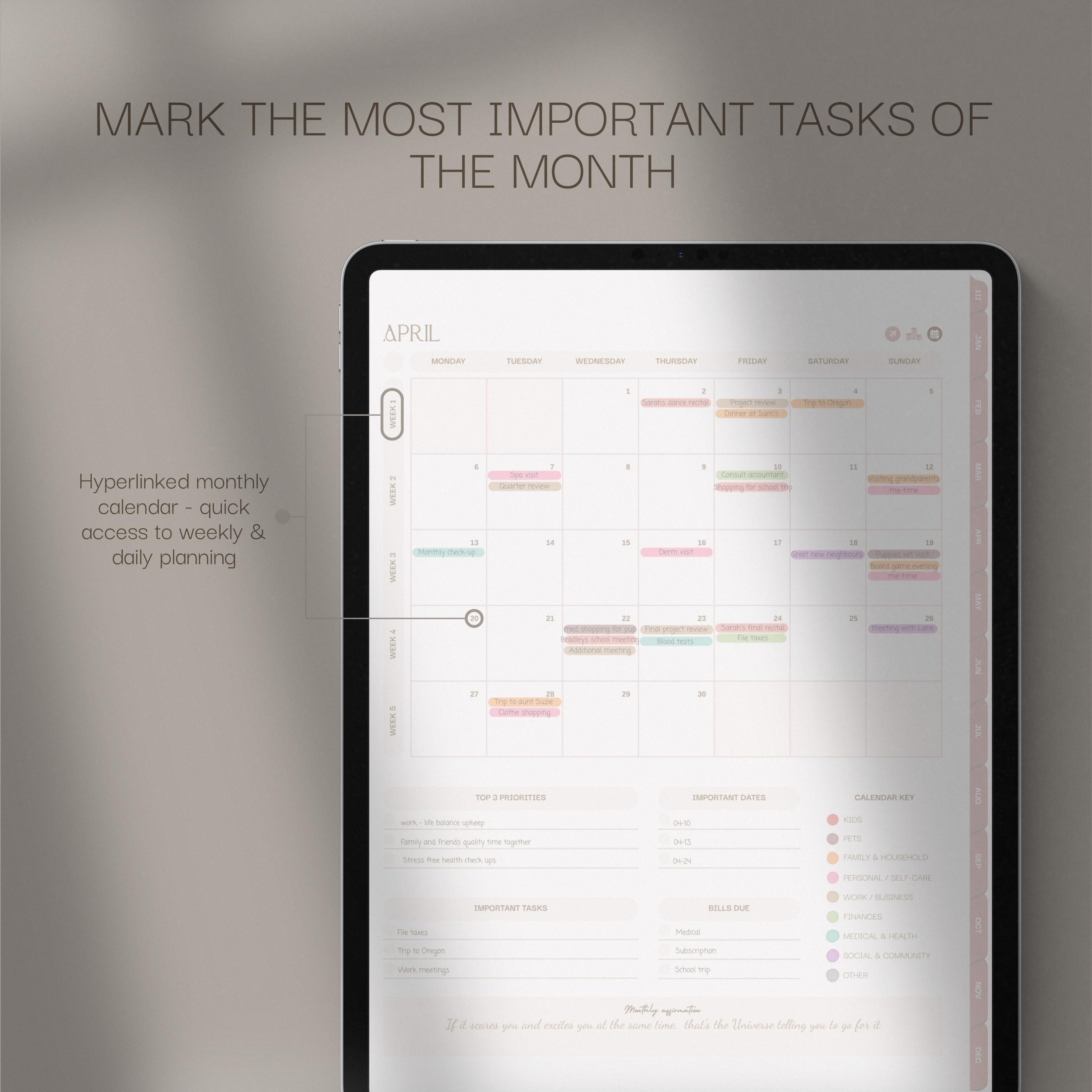 2026 Busy Mom Planner | Goodnotes, Notability Compatible | Daily ...