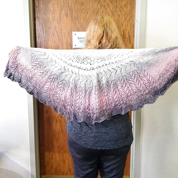 Hand Knitted Shawl Pattern - Etsy