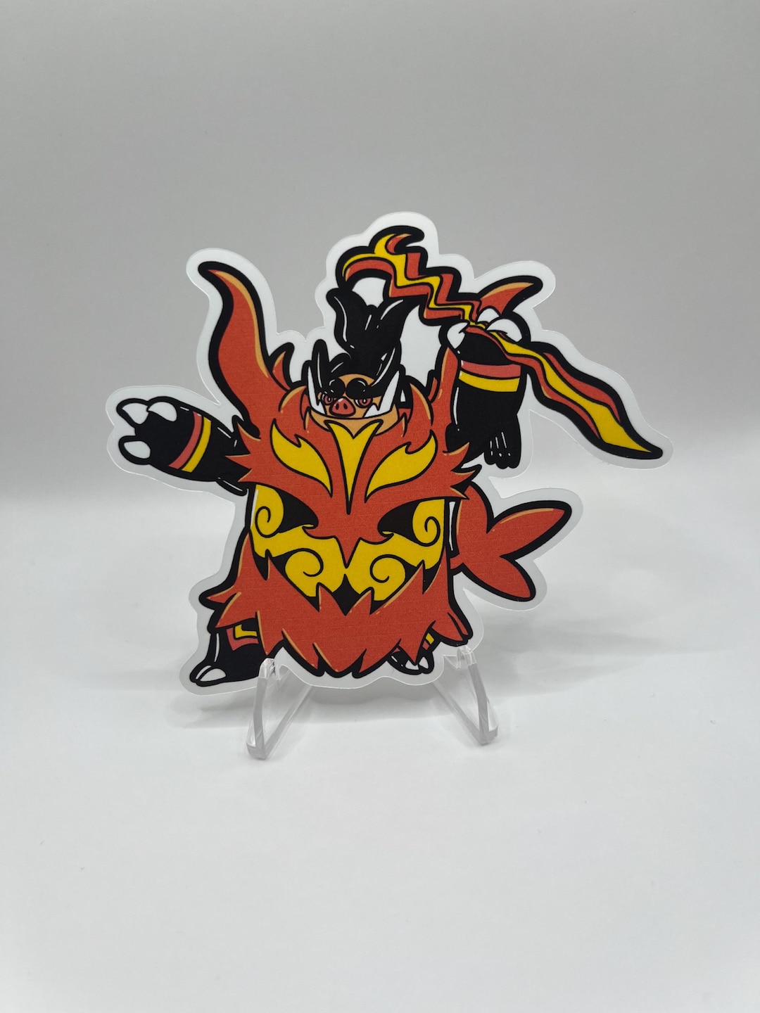 Mega Emboar Legends ZA Pokemon Inpired Waterproof Vinyl Sticker 4x3" - Etsy