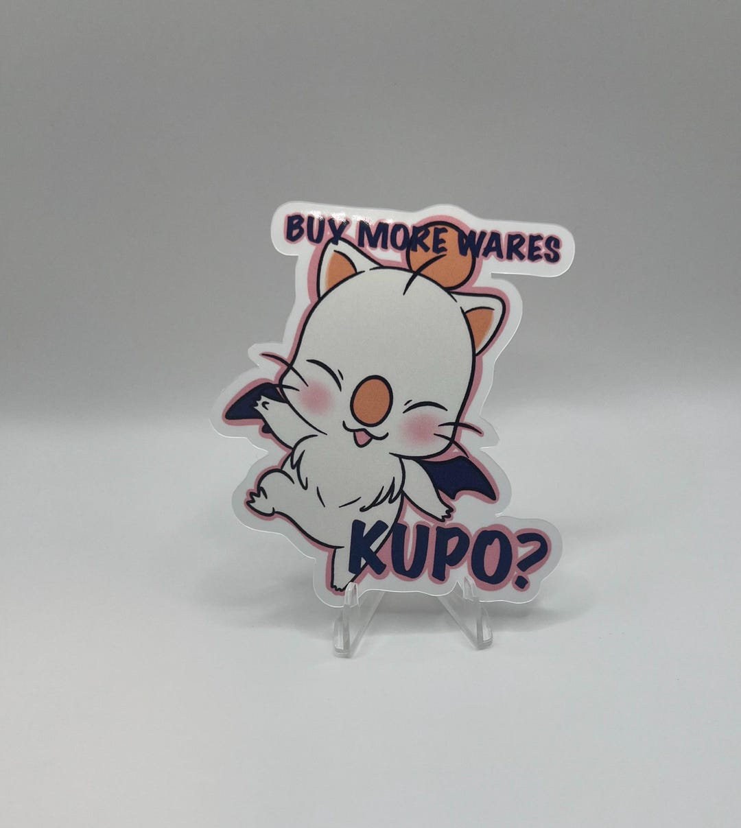 Moogle Buy More Wares Kupo Final Fantasy Inpired Waterproof Vinyl ...