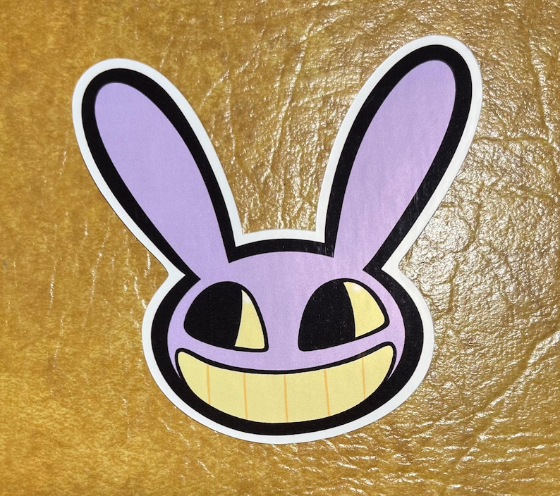 Jax Head the Amazing Digital Circus Waterproof Vinyl Sticker 3x3" - Etsy