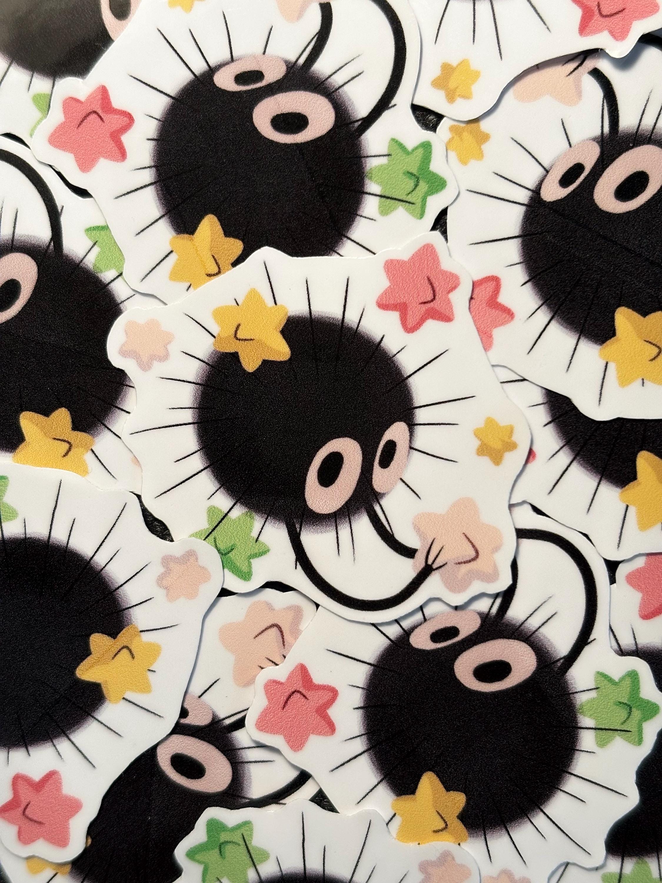 Cute Soot Sprite Waterproof Stickers - Etsy