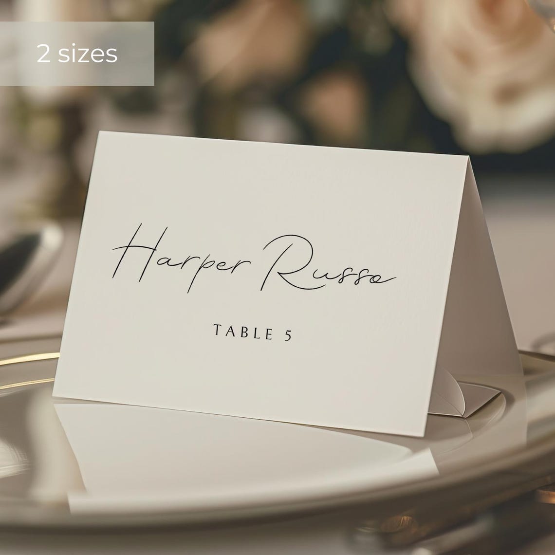 Place Cards Template, Name Card Printable, Wedding Guest Tag, Dinner ...