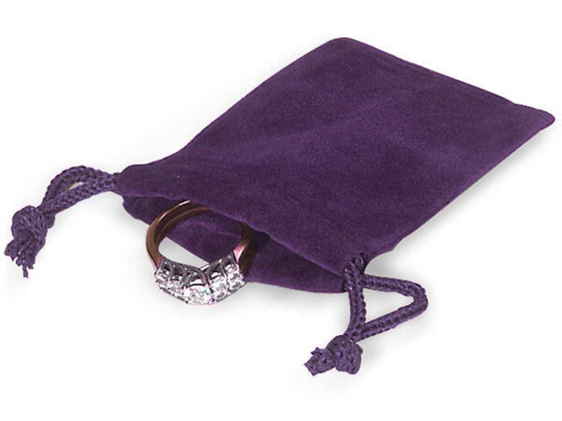 Velvet Drawstring Pouch 3X4 Inch Choose Color Set of 10 - Etsy