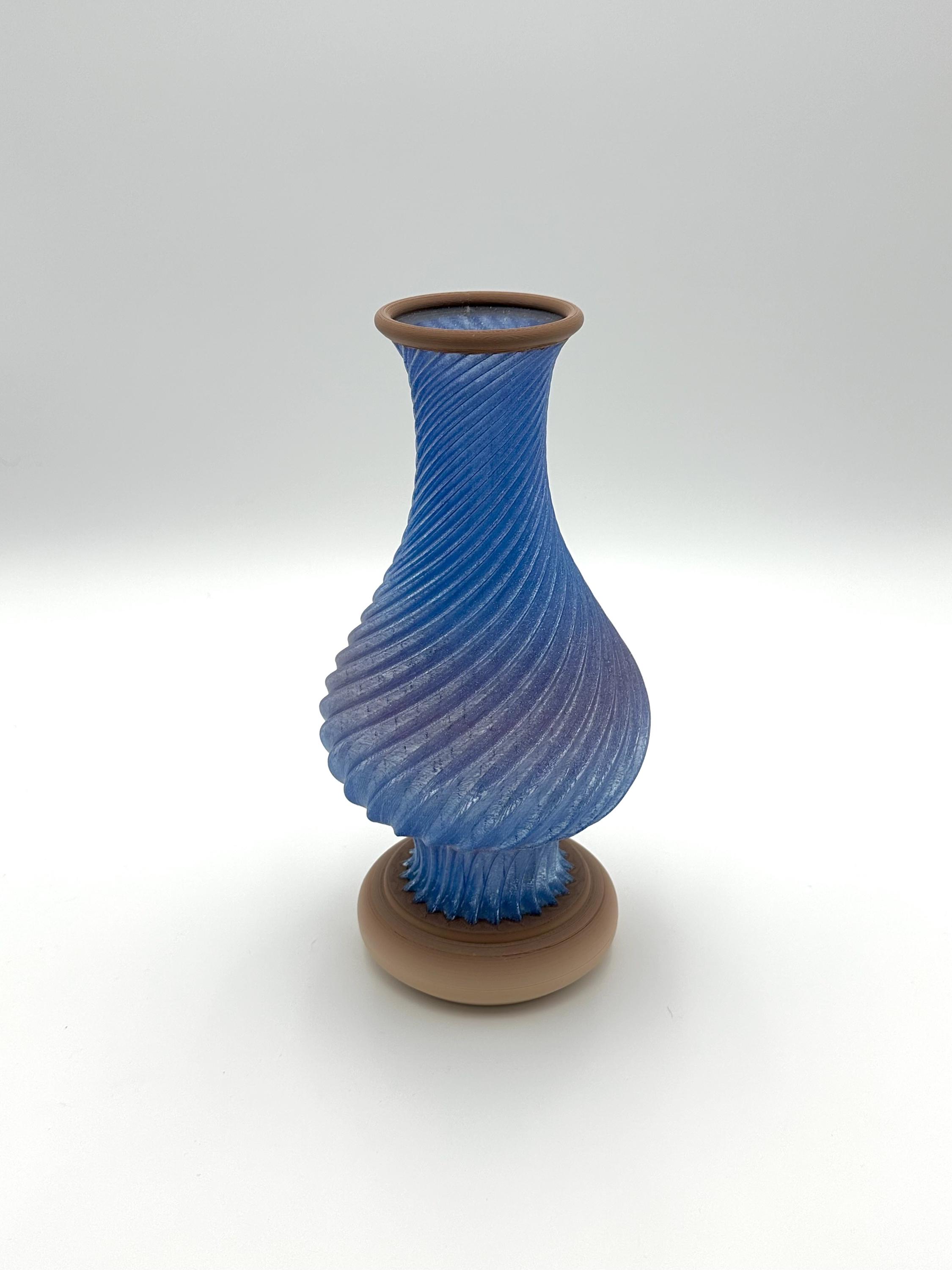 Large 3D Printed Midnight Glimmer Vase Lamp | Rechargeable RGB Light ...