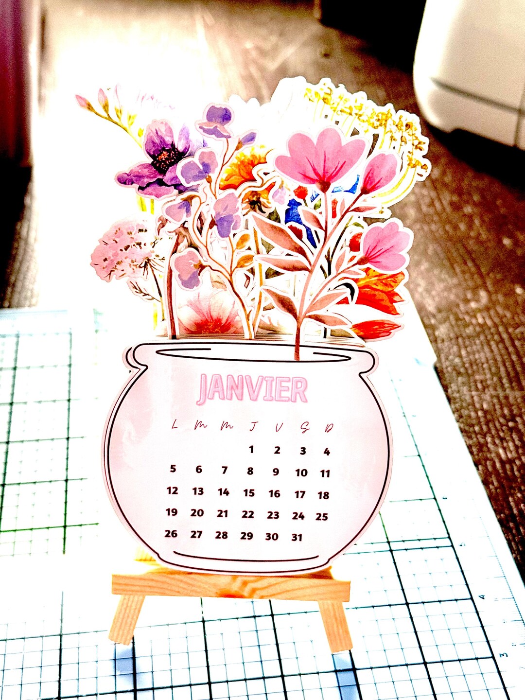 2026 Flower Bouquet Calendar | Printable Floral Calendar | 12-month ...