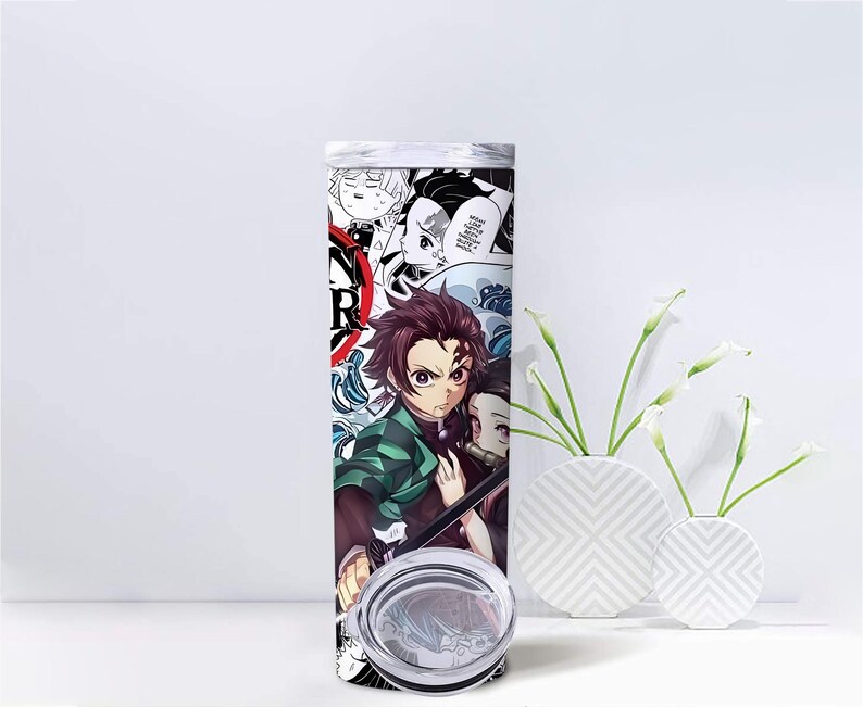 Anime Girl Tumbler Wrap | Pastel Cartoon Sublimation Design (digital ...