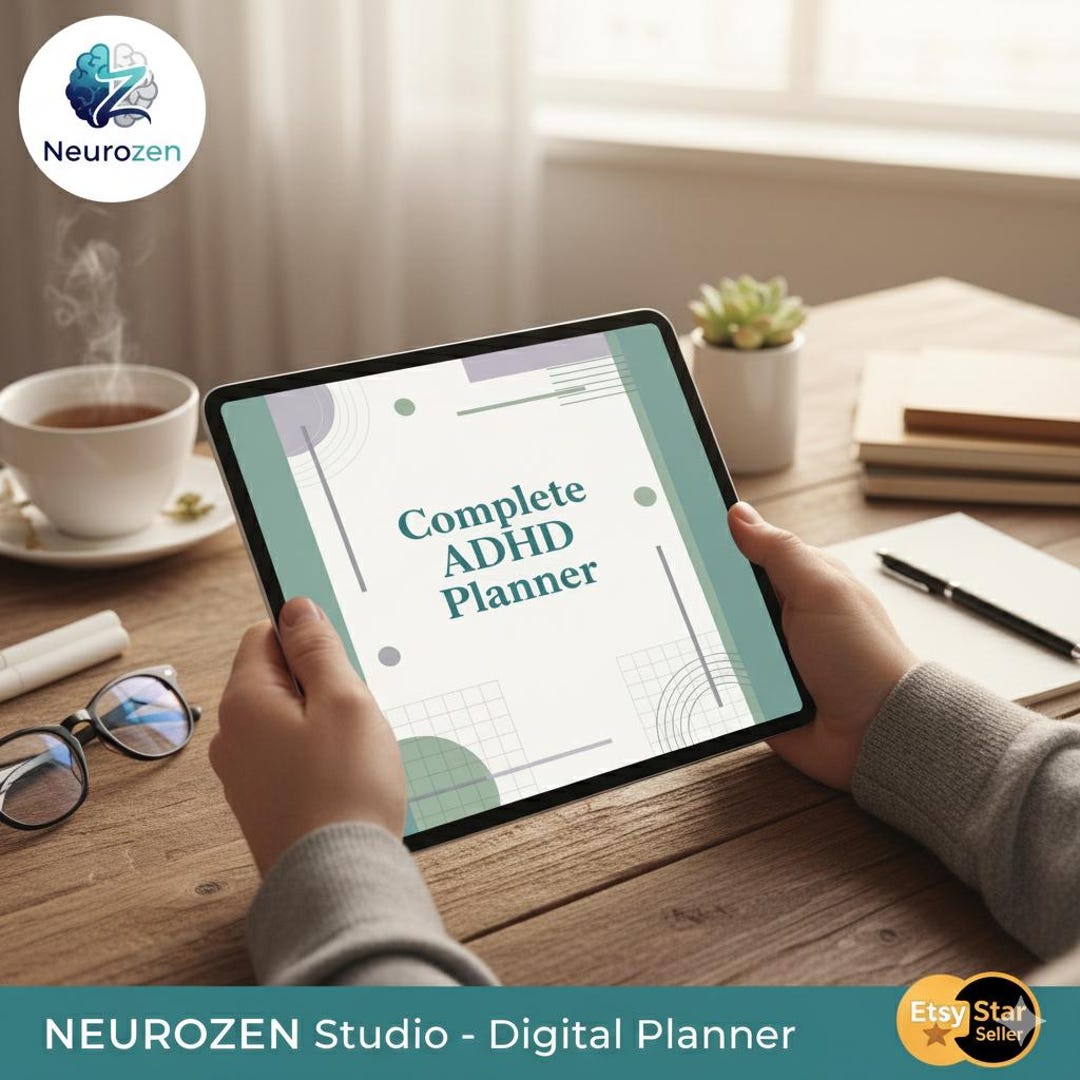 Digital ADHD Planner for Adults, Executive Functioning and Productivity ...