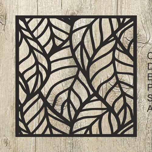 Panel 086. Fish and Fisherman. Vector Files for Laser Cut - Etsy