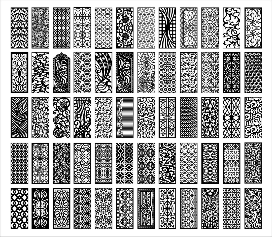 Panel Collection 19, Various Pattern. Vector Files, Digital Files CDR ...