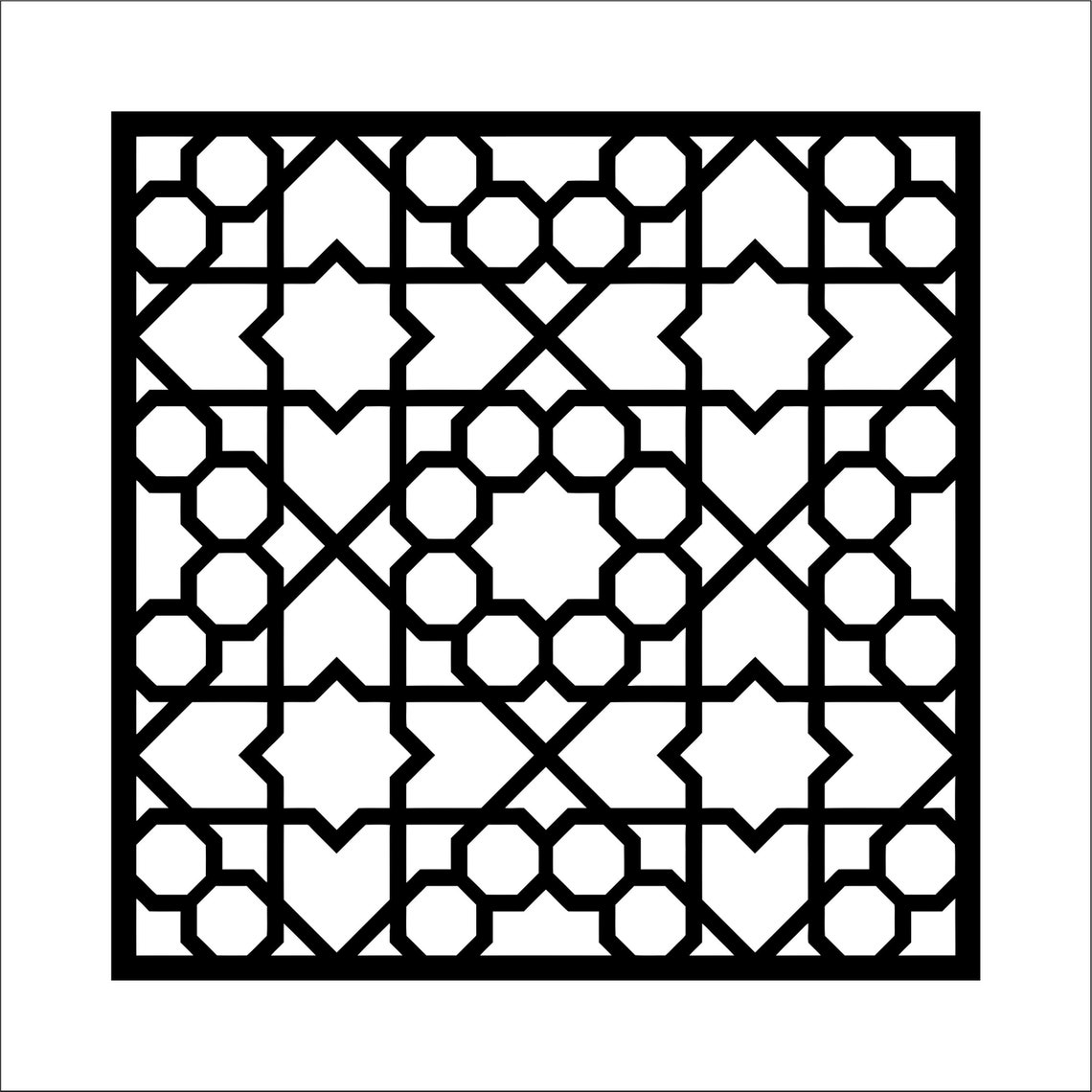 Square Panels Collection 41 Geometric Patterns. Vector Files | Etsy