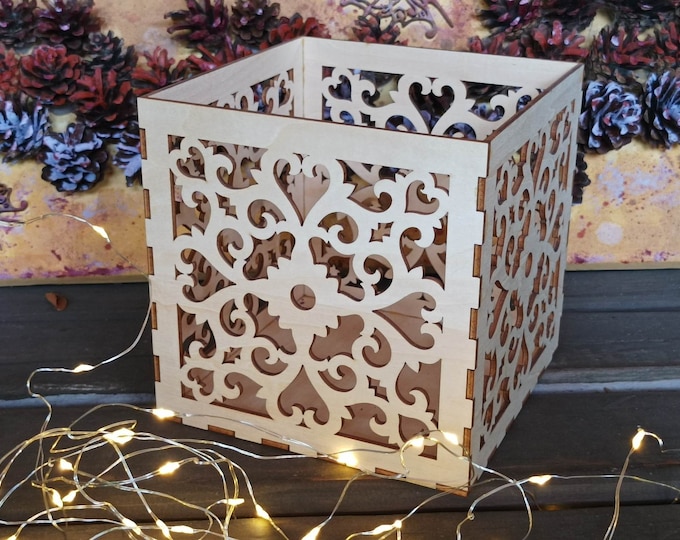 Laser Cut Wood Candle Holder No. 2 for 3 and 6 Mm. Vector Files, for ...