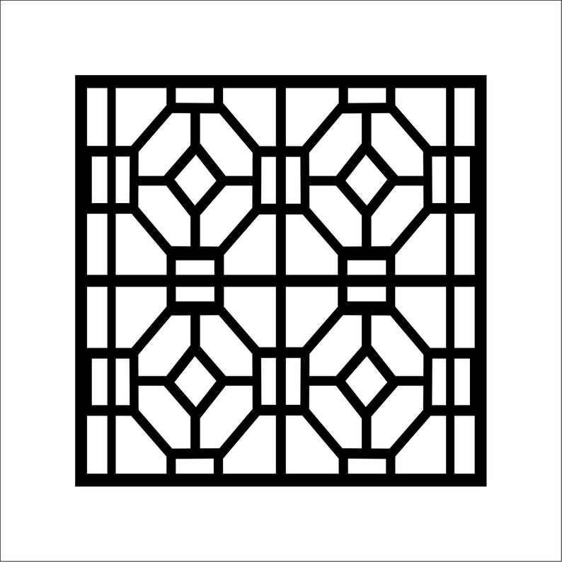 Square Panels Collection 33 Fine Geometric Patterns. Vector - Etsy