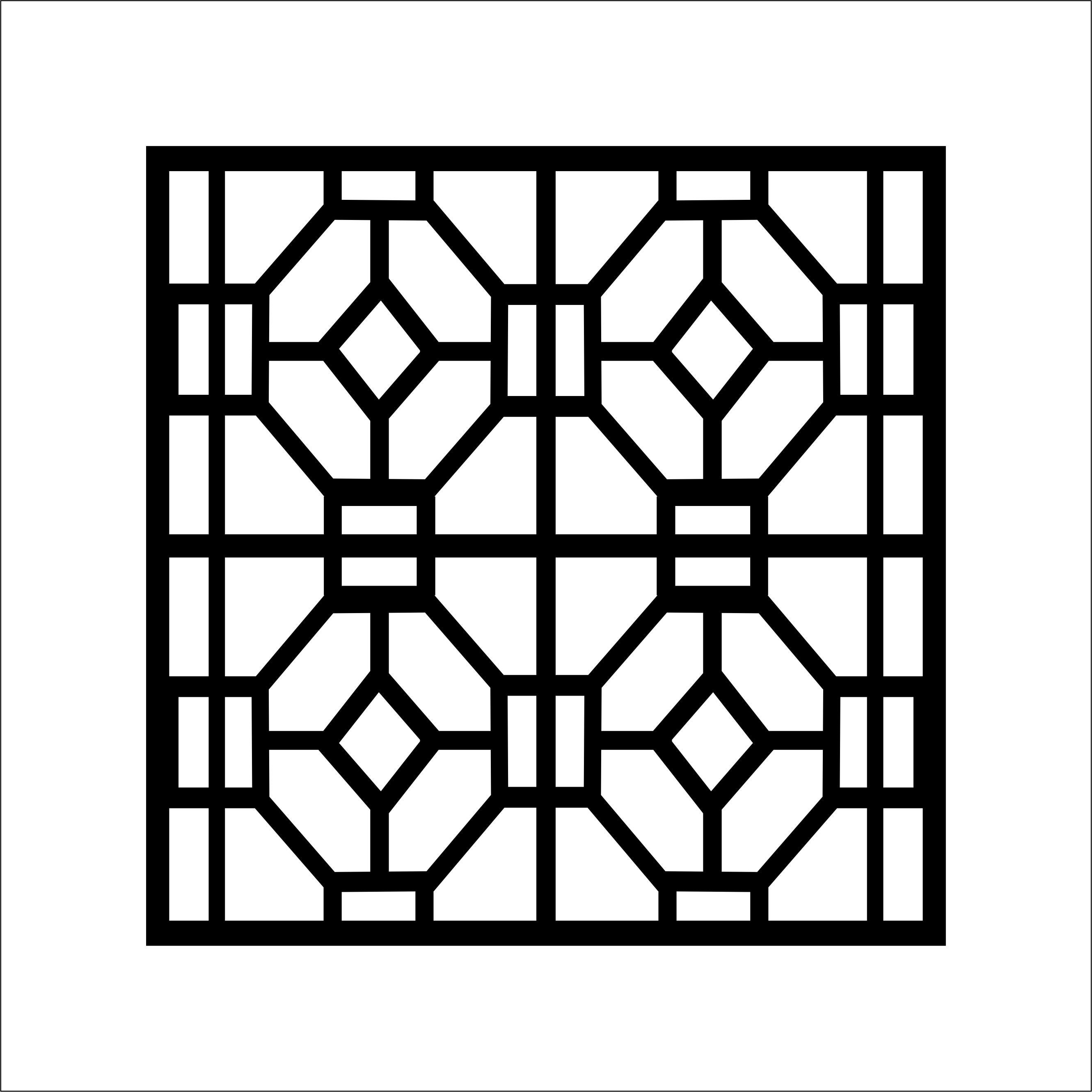 Square Panels Collection 33 Fine Geometric Patterns. Vector - Etsy