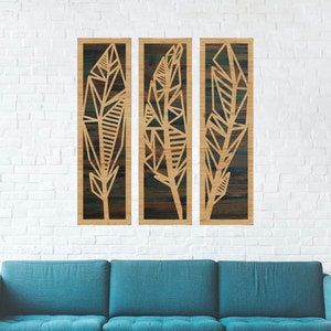 Panel Feather Set, Vector Files, for Laser Cut, Cnc, Digital Files Cdr ...