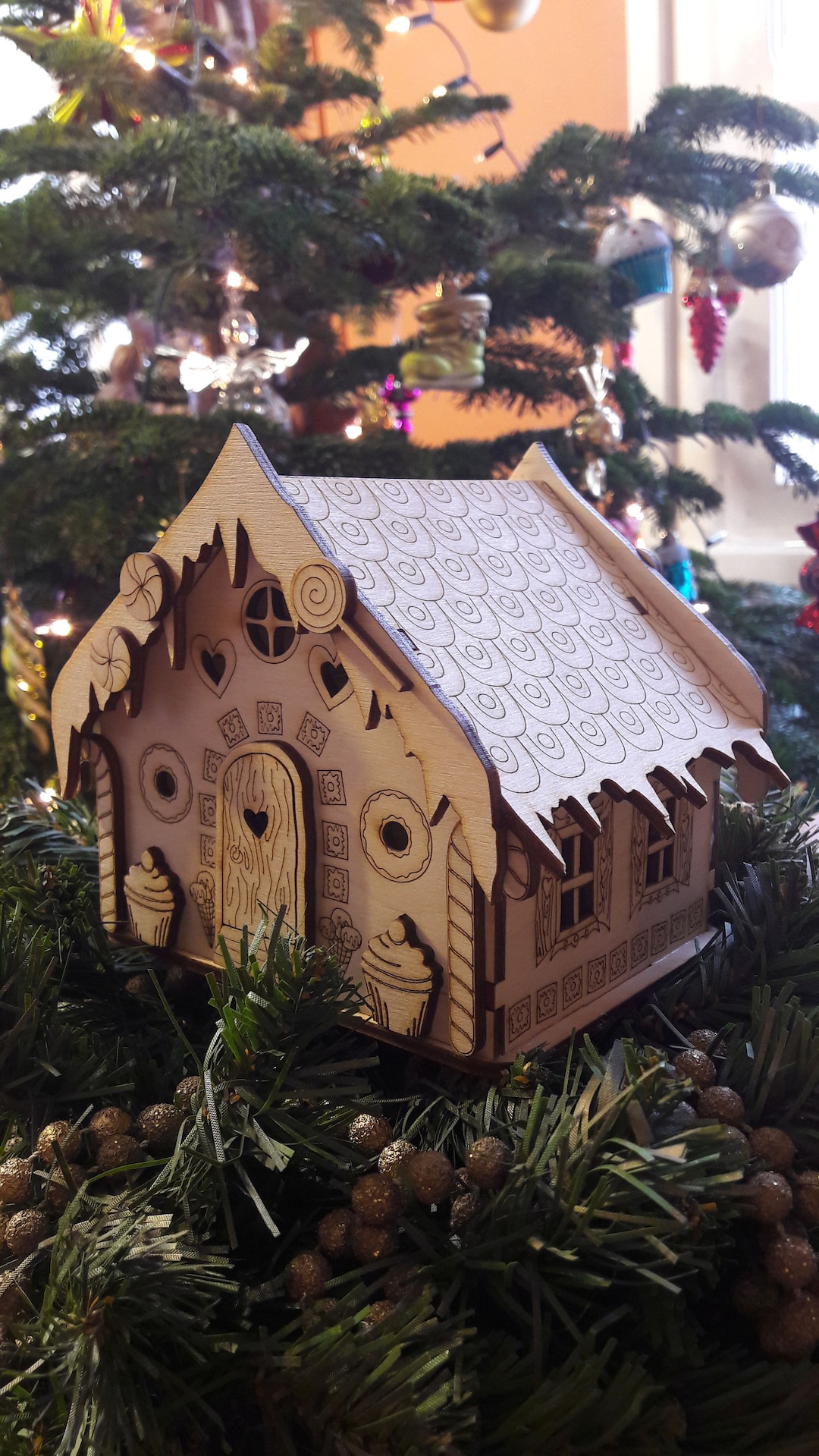 Ginger House. Vector Files, for Laser Cut, Cnc, Digital Files CDR, DXF ...