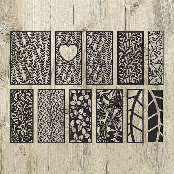 Pdf Jpg Png Svg Panel Leafs - Etsy