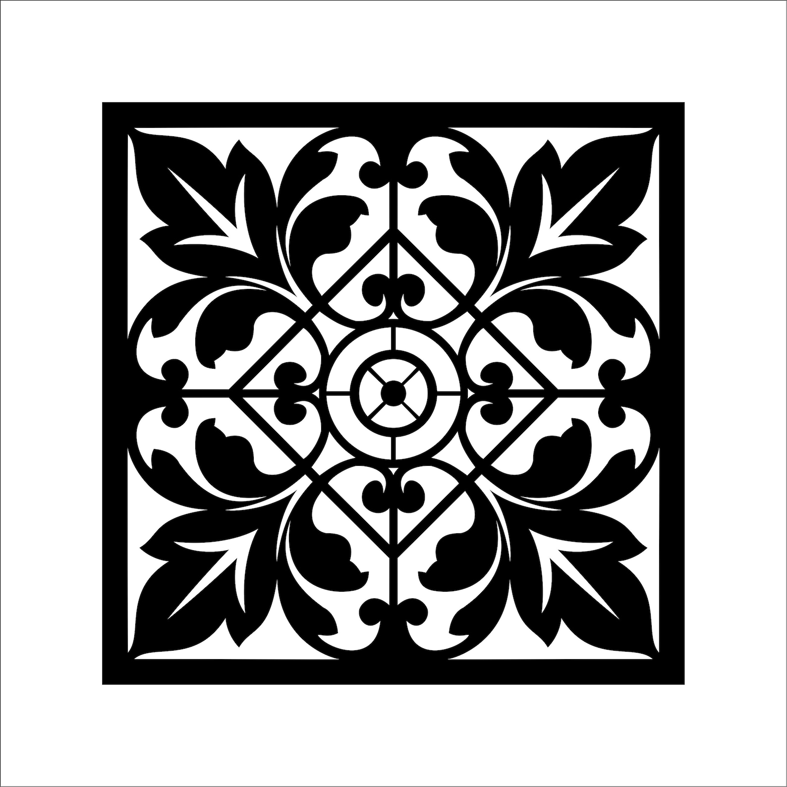 Square Panels Collection 39 Geometric Mandala Patterns. - Etsy