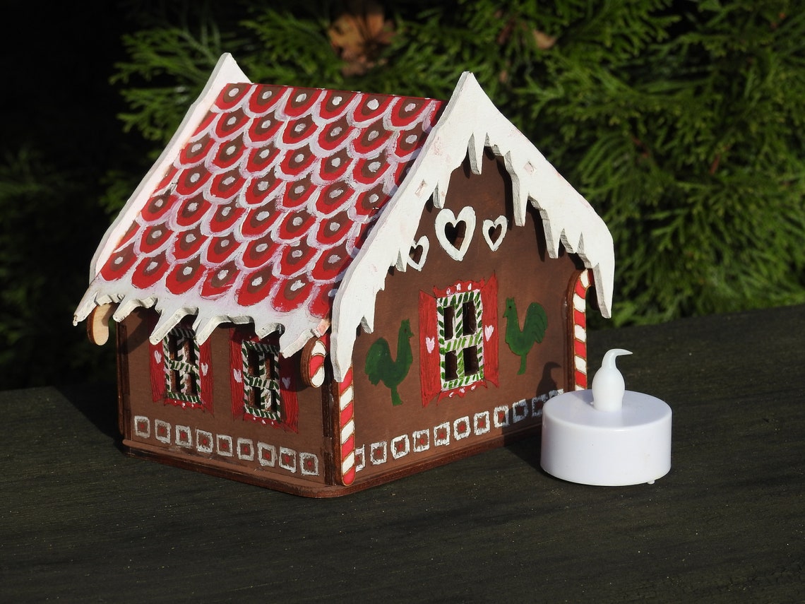 Ginger House. Vector Files, for Laser Cut, Cnc, Digital Files CDR, DXF ...