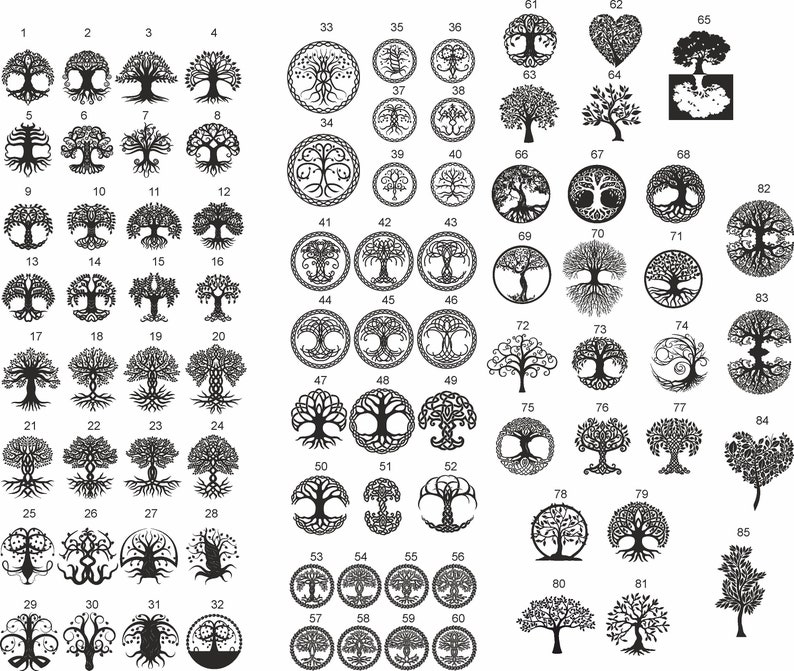 Tree of Life Collection , AI, PNG, PLT - Etsy