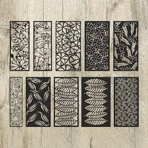 PDF, JPG, PNG, Svg Panel leafs Set 4. Vector Files - Etsy