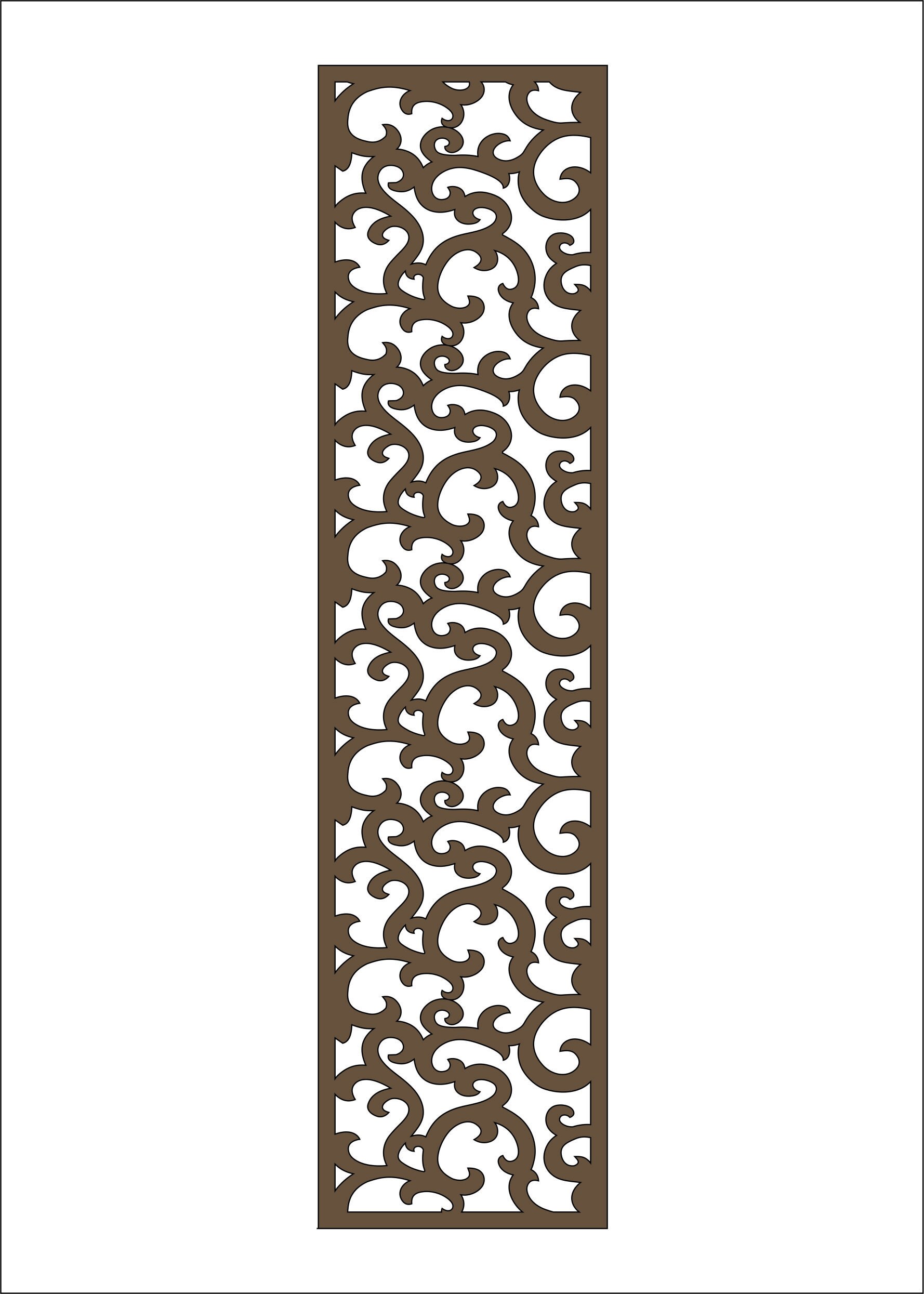 Panel Collection 17 Geometric and Floral Pattern 1:4 . Vector - Etsy