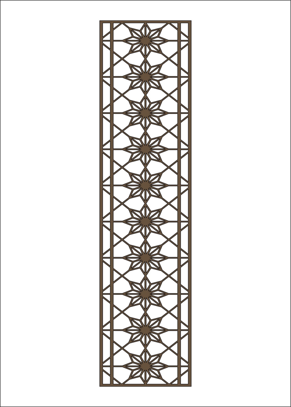 Panel Collection 17 Geometric and Floral Pattern 1:4 . Vector - Etsy