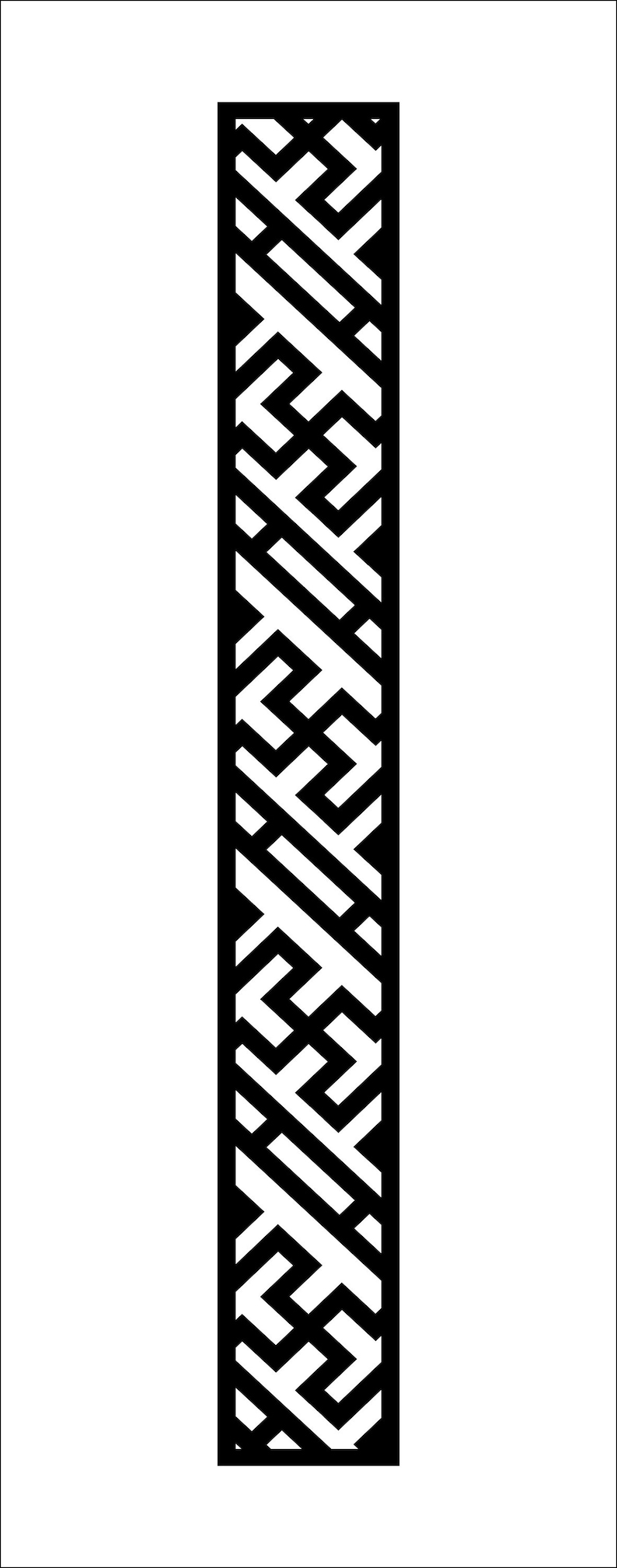 Panel Collection 24 Slim Panels Geometric Pattern. Vector - Etsy