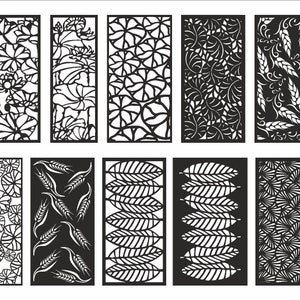 PDF, JPG, PNG, Svg Panel "leafs" Set 4. Vector Files - Etsy