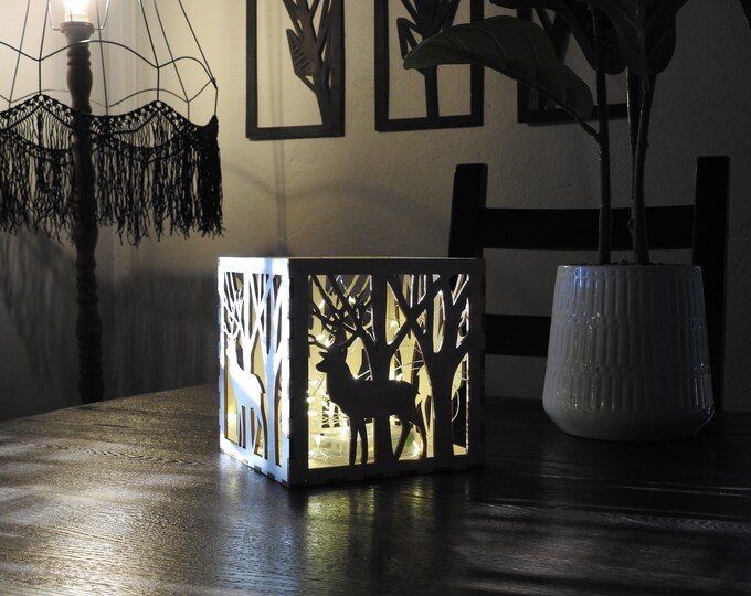 Laser Cut Wood Candle Holder No. 2 for 3 and 6 Mm. Vector Files, for ...