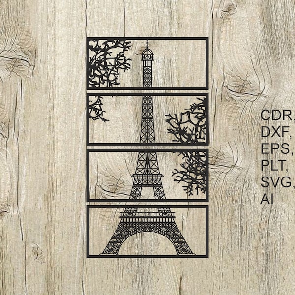Eiffel Tower Cnc - Etsy