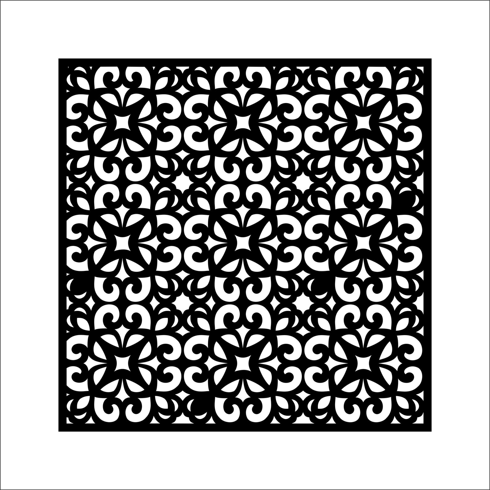 Square Panels Collection 31 Fine Geometricfloral Patterns. - Etsy