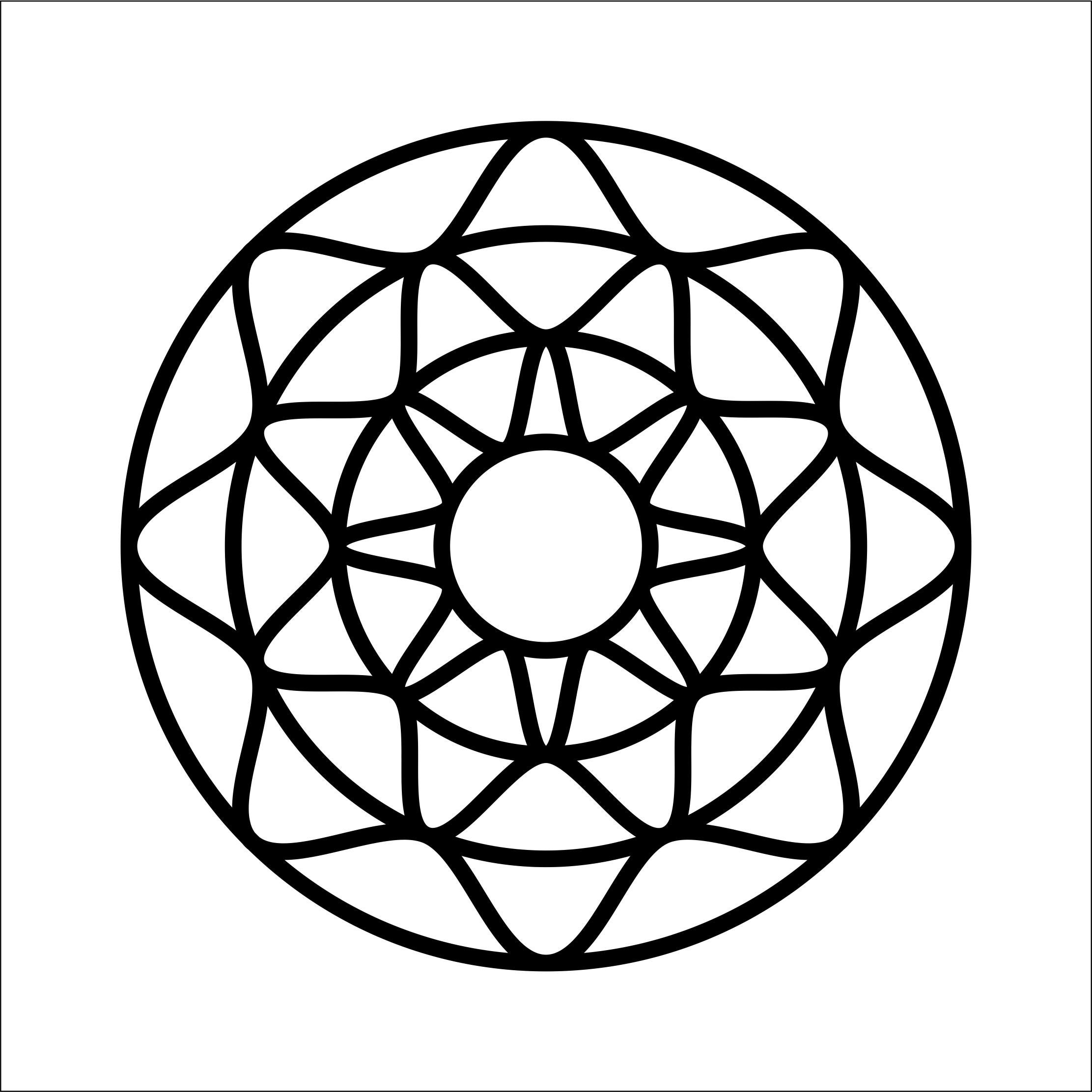 Round Mandala Coasters 56pc. Set. Collection 25. Mandala Pattern ...