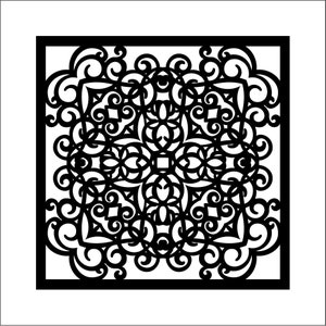 Square Panels Collection 32, Fine Geometric Patterns. Vector Files, for ...