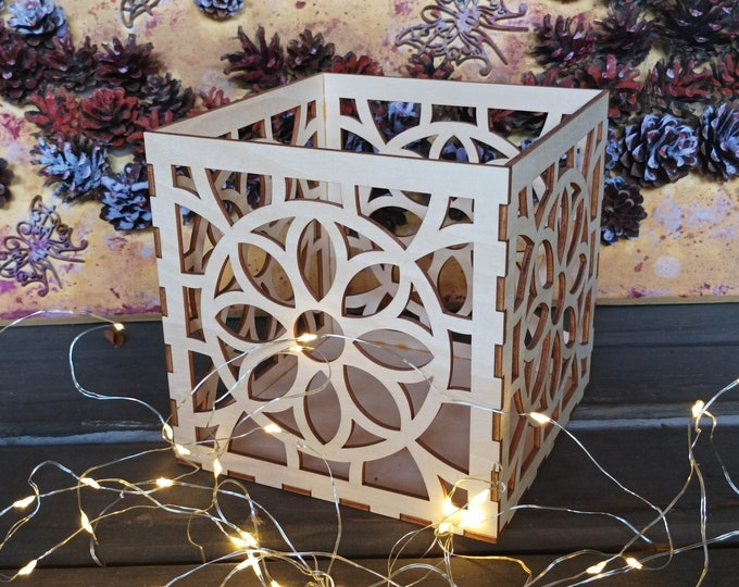 Laser Cut Wood Candle Holder No. 2 for 3 and 6 Mm. Vector Files, for ...