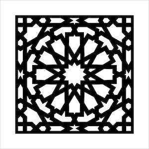 Square Panels Collection 41, Geometric Patterns. Vector Files, for ...