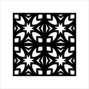 Square Panels Collection 34, Fine Geometric Patterns. Vector Files, for ...