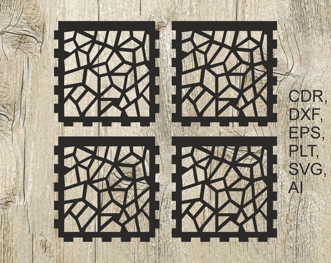 Laser Cut Wood Candle Holder No. 2 for 3 and 6 Mm. Vector Files, for ...