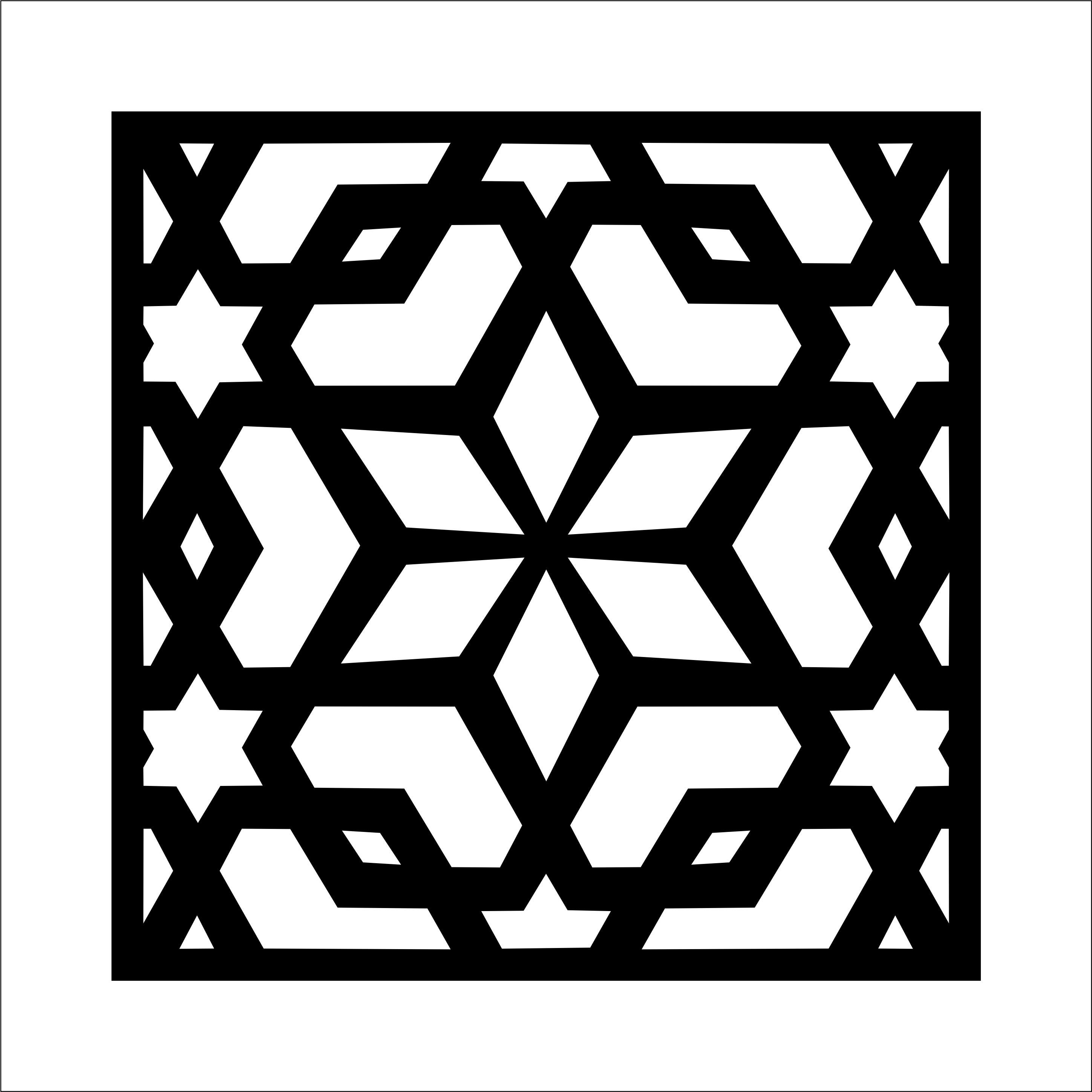 Square Panels Collection 41 Geometric Patterns. Vector Files | Etsy