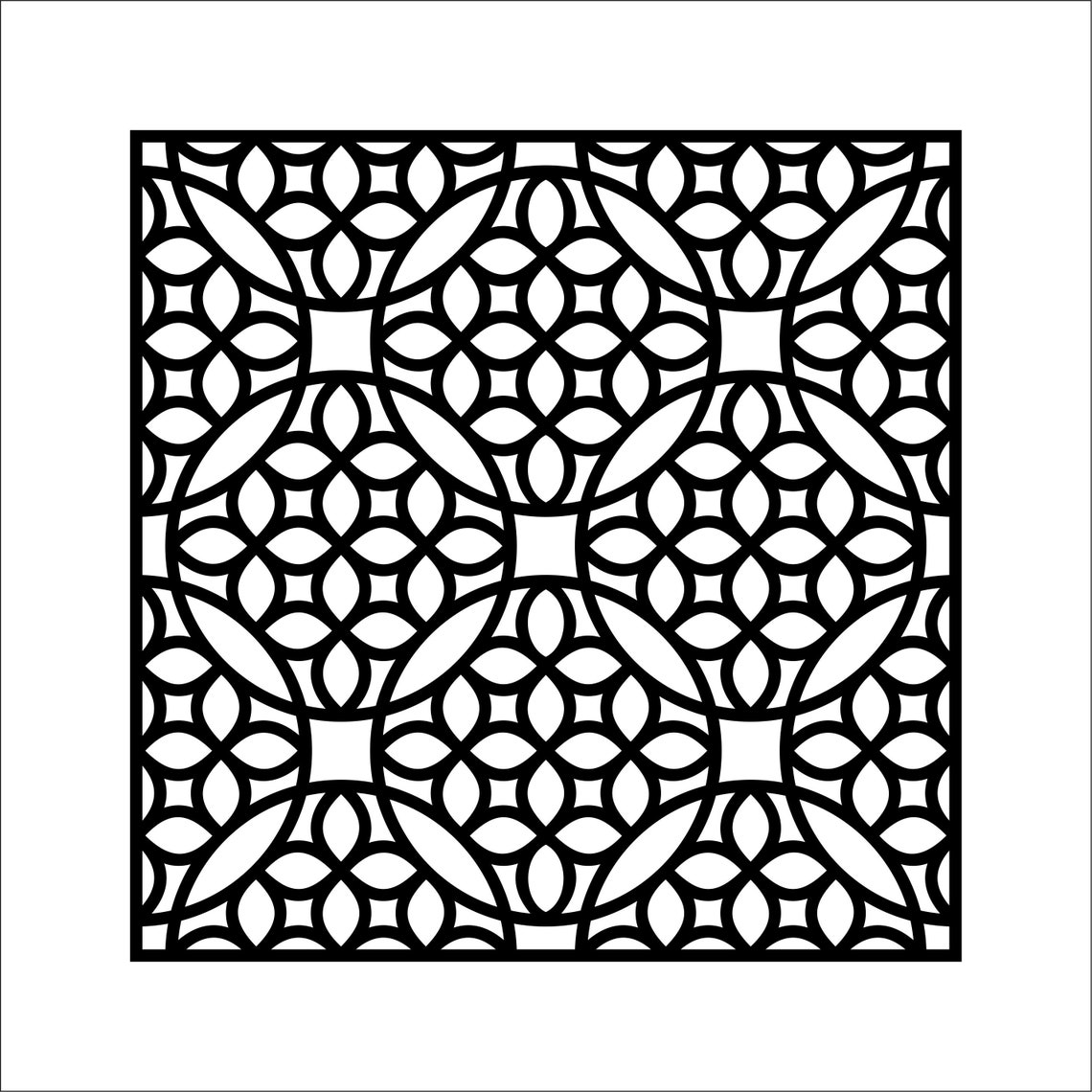 Square Panels Collection 31 Fine Geometricfloral Patterns. - Etsy