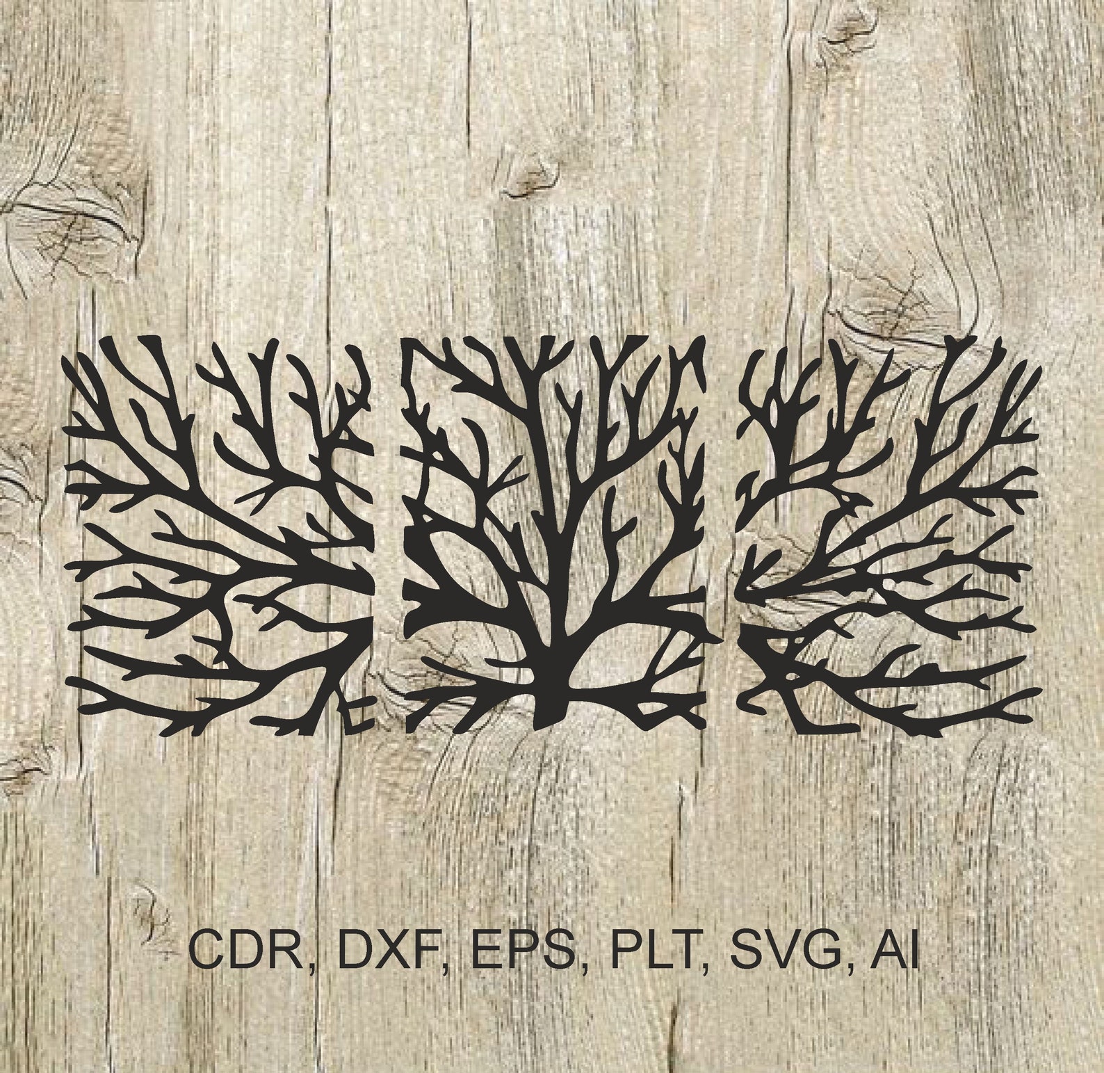 Panel 041, Panel Tree. Vector Files, for Laser Cut, Cnc, Digital Files ...