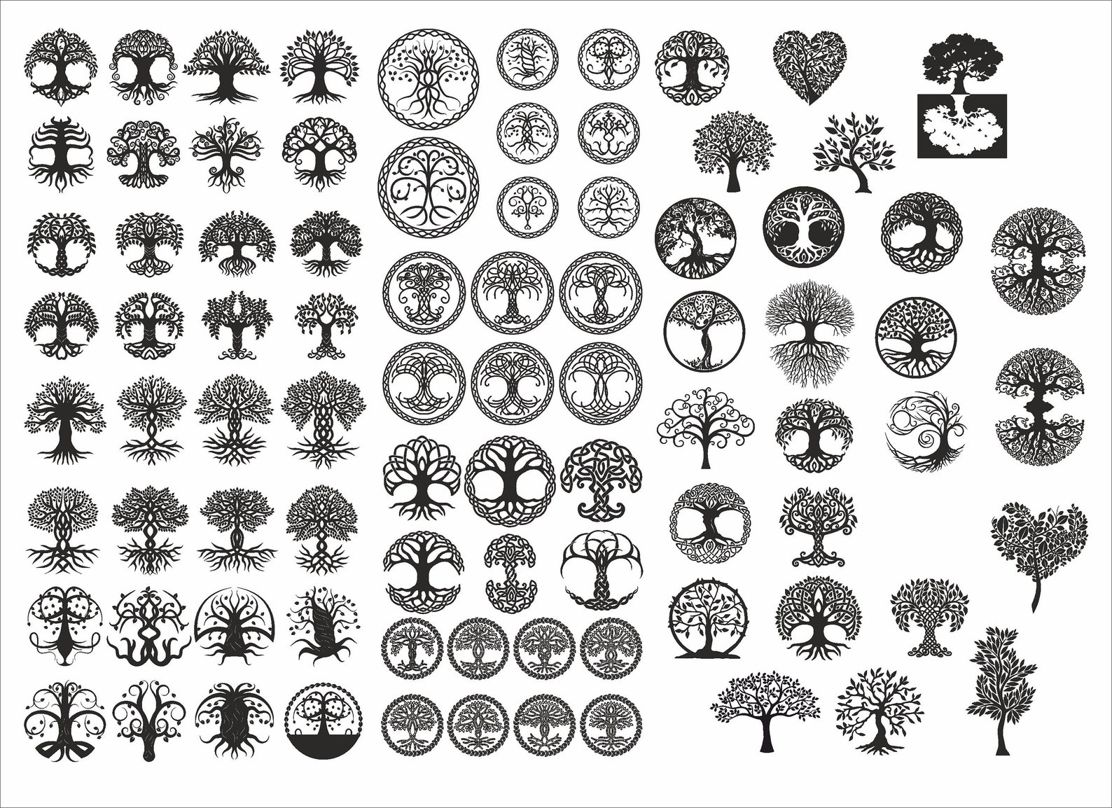 Tree of Life Collection AI PNG PLT - Etsy