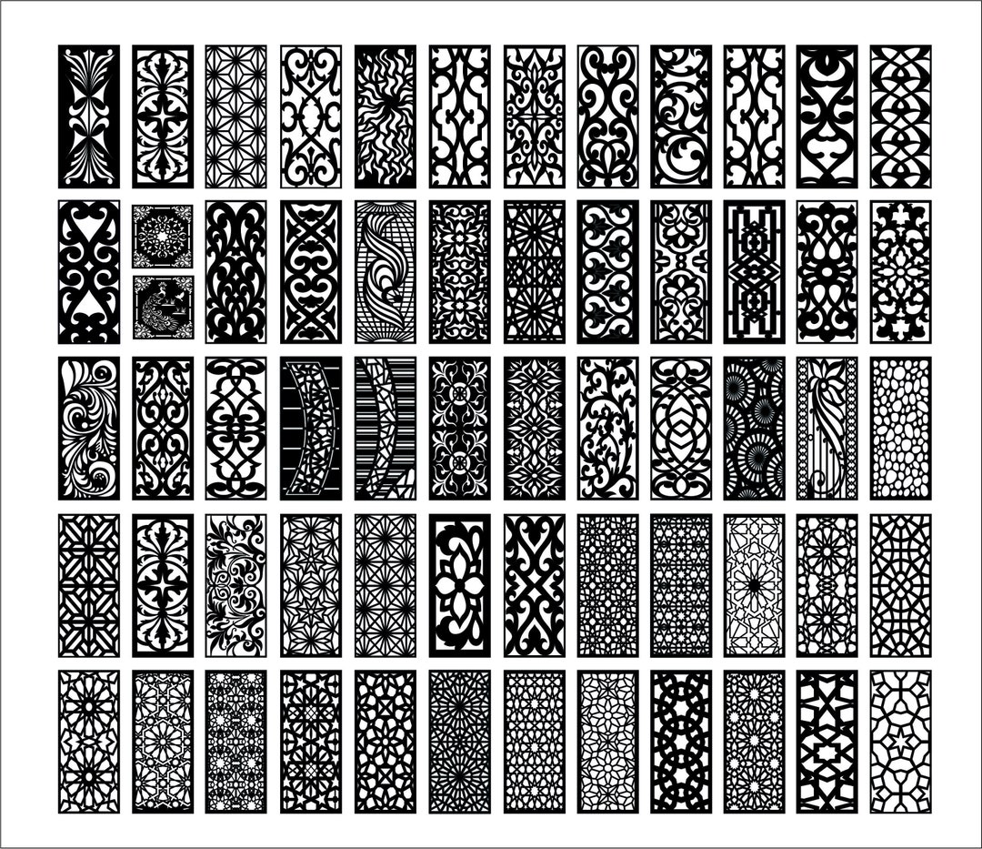 Panel Collection 18, Various Pattern. Vector Files, Digital Files CDR ...