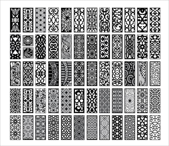 Panel Collection 18 Various Pattern. Vector Files Digital | Etsy